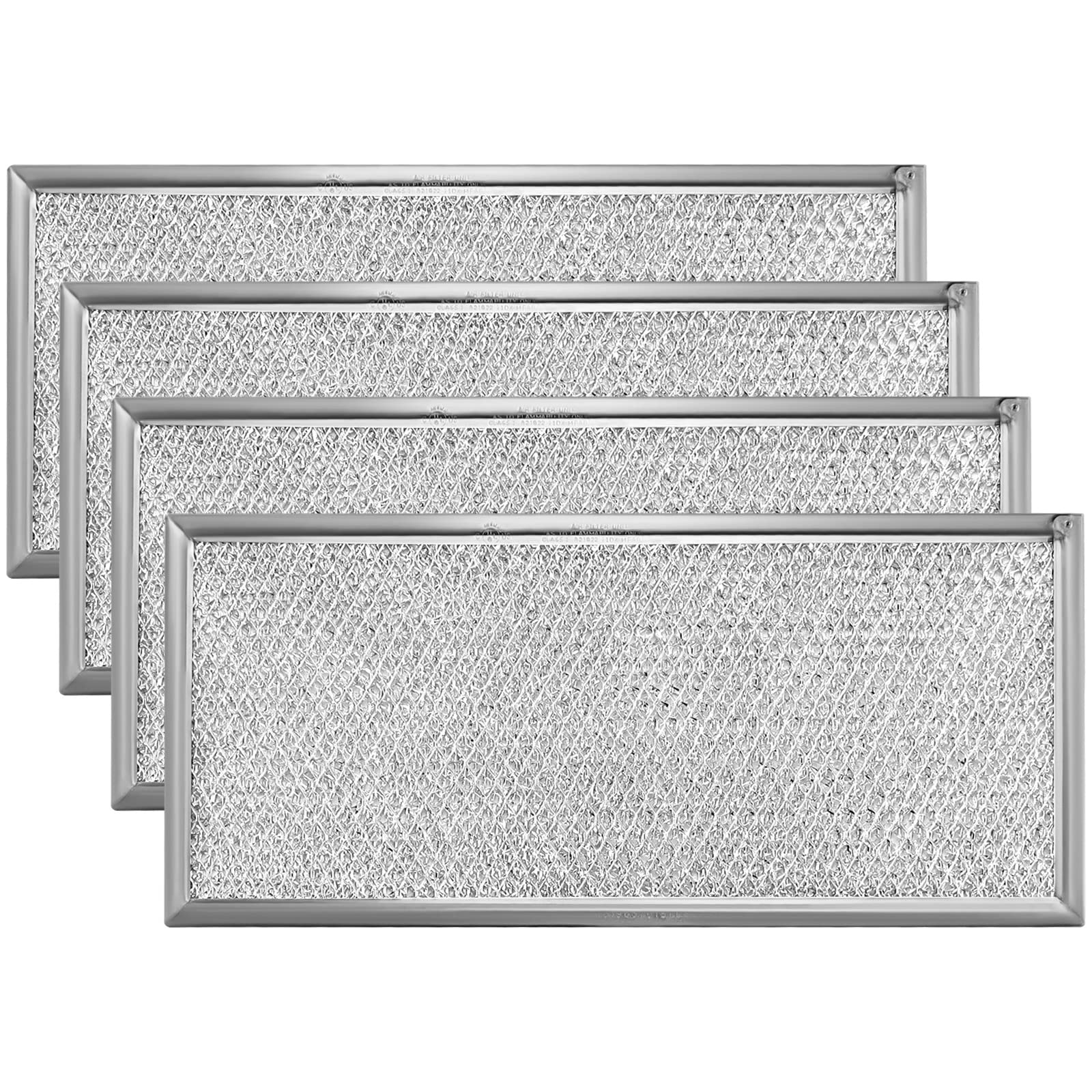 Fits for Whirlpool W10208631A Microwave Grease Filter - Approx 13" x 6" (4-Pack)