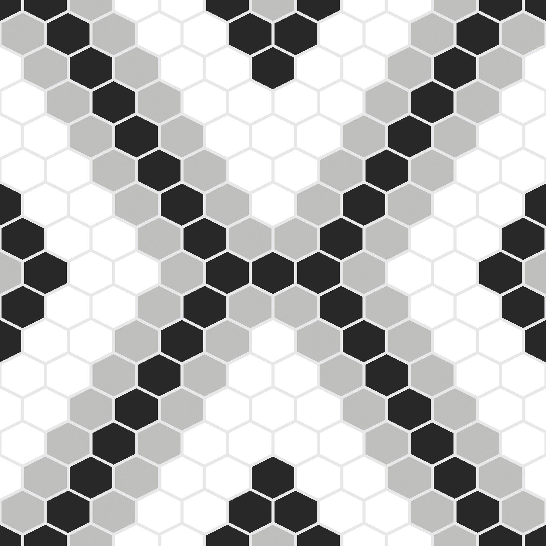 FloorPops FP2950 Leyton Peel & Stick Floor Tiles, Black