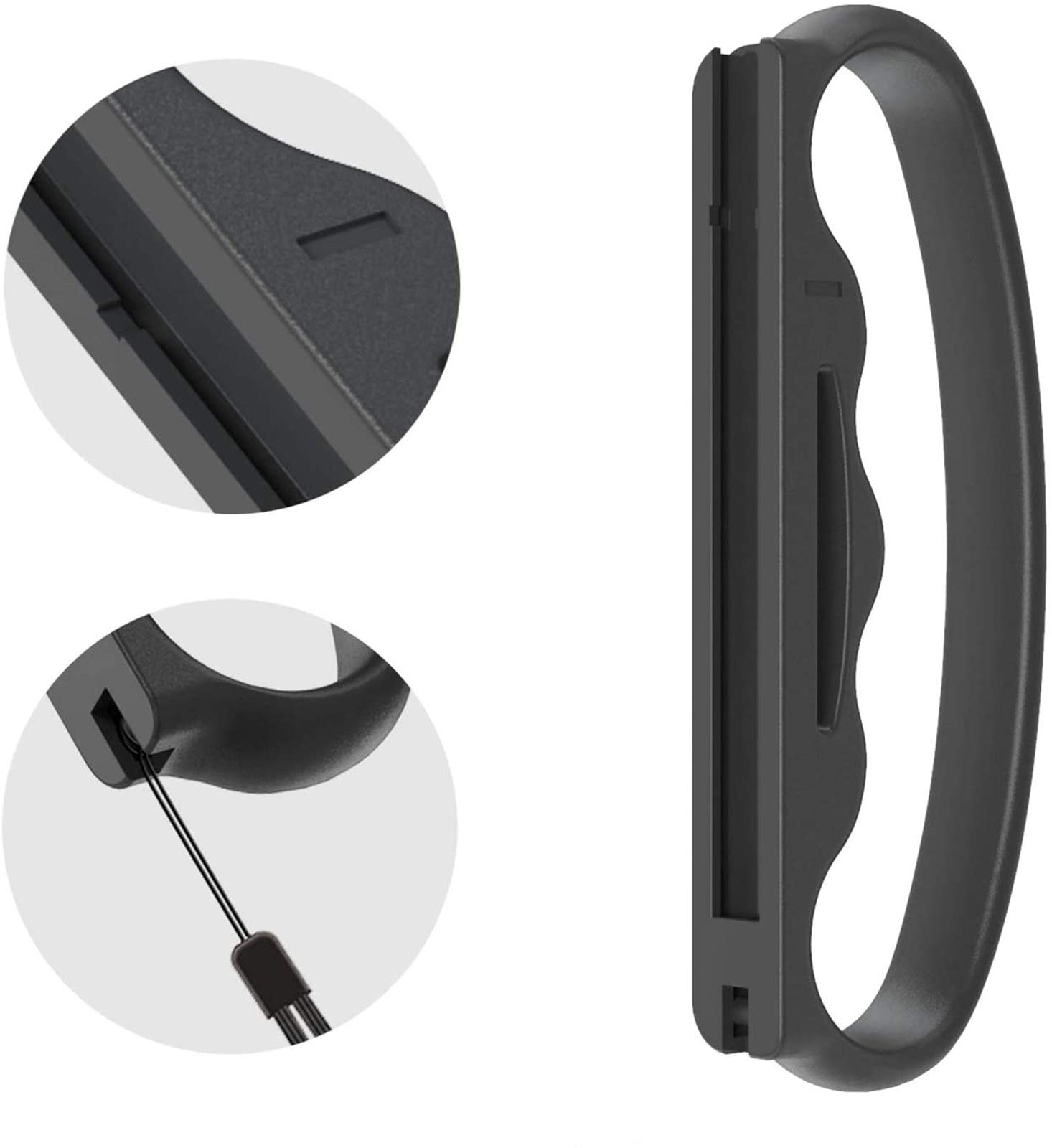 Fitness Boxing Hand Grips for Nintendo Switch & OLED Model JoyCon, FANPL Upgrade Fit Boxing Clasp Accessories Handle for Adults and Children, Enhance Your Gaming Experience, 2 Pack (Black and Black)