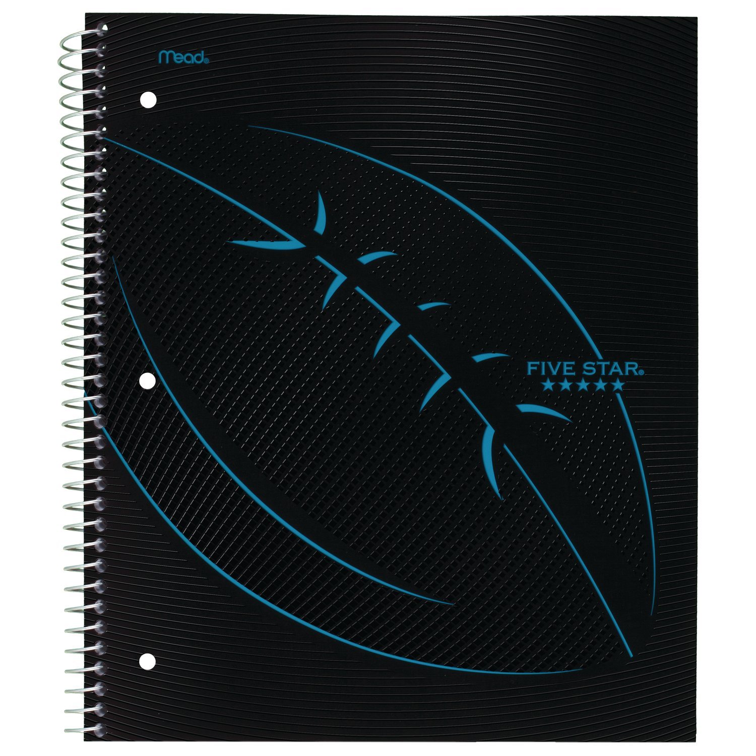 Five Star Spiral Notebooks, 1 Subject, College Ruled Paper, 100 Sheets, 11" x 8-1/2", Sports, 4 Pack (38206)