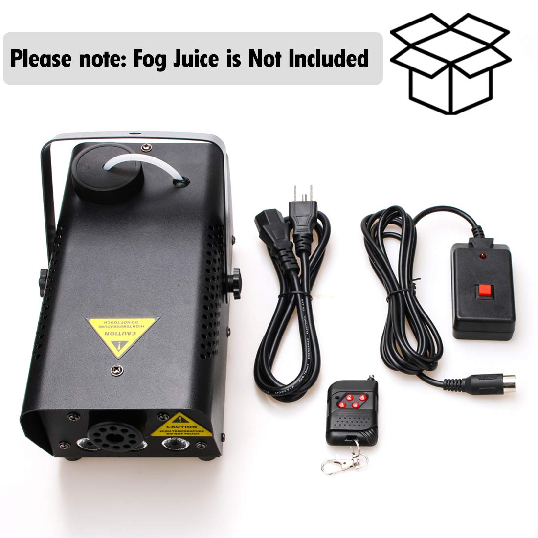 Fog Machine with lights, Strobe Effect Sound Activated Multi-mode 7 Color LED 400 Watt Portable Fog Machine with Remote Control, Smoke Machines for Parties Halloween Wedding Christmas Dance DJ