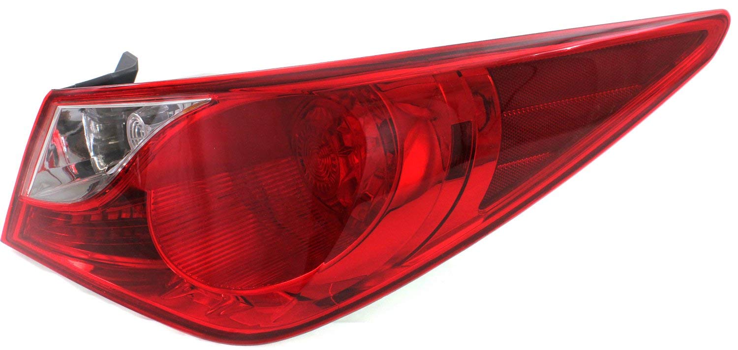 Evan Fischer Driver and Passenger Side, Outer Tail Light Compatible with 2011-2014 Hyundai Sonata - HY2805116, HY2804116
