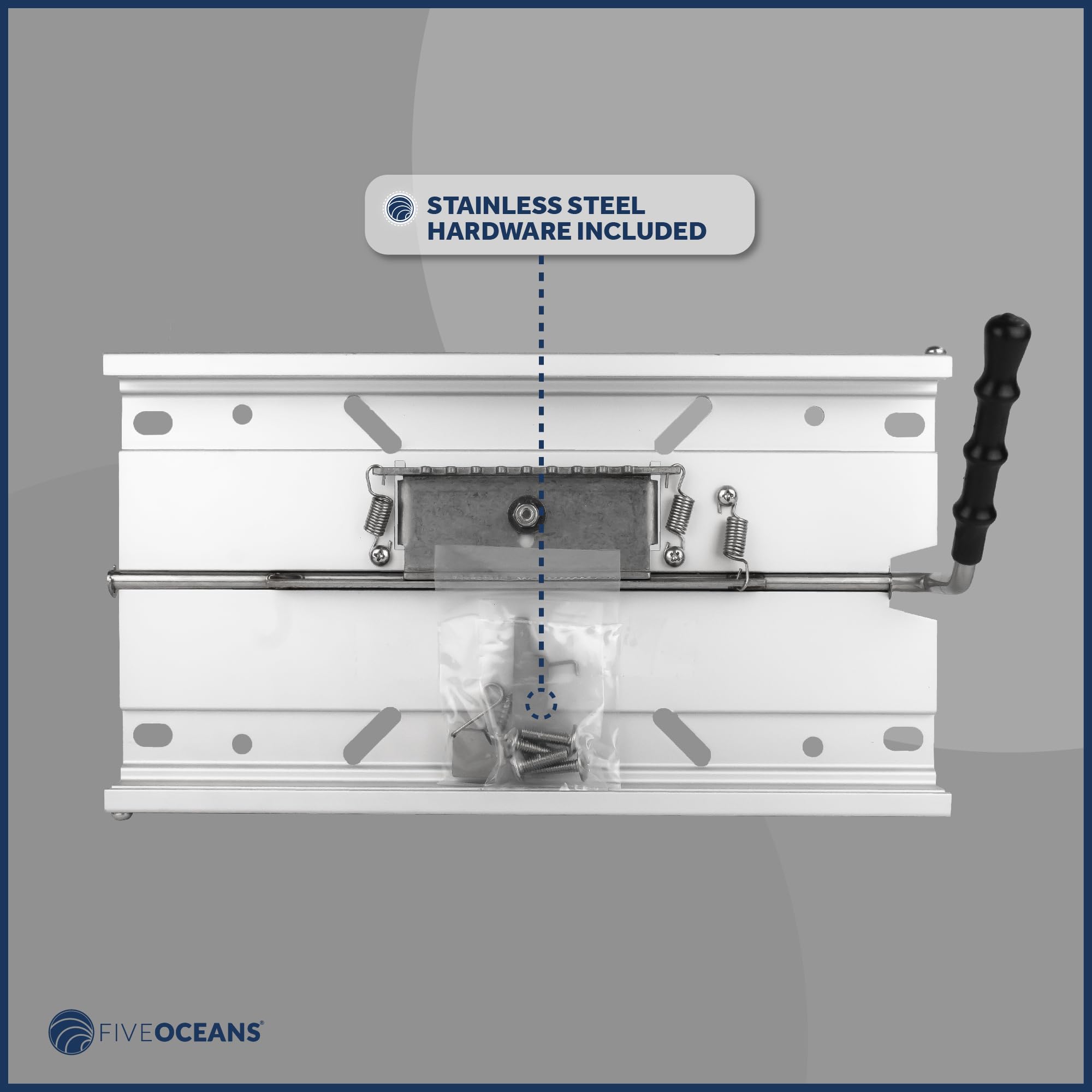 Five Oceans FO4478 Marine Boat Seat Slide with locking and adjustments functions (for FO-4476 & FO- 4477)