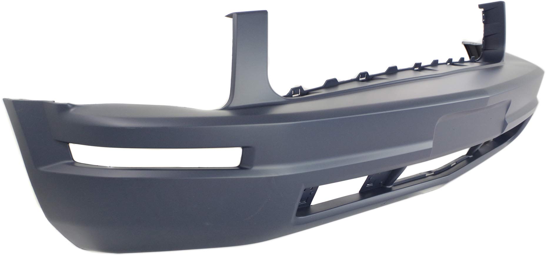 Evan Fischer Front Bumper Cover Compatible with 2005-2009 Ford Mustang, Primed For Models With Fog Light Holes With turn signal light holes With Pony Package FO1000574