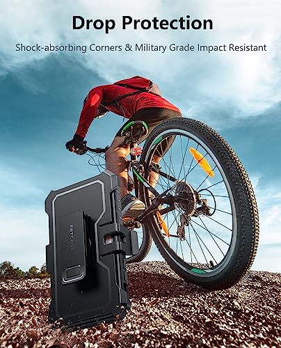 FNTCASE for iPhone 11 Phone Case: for iPhone XR Case with Kickstand & Holster Shockproof Military Grade Protective Cover - Dual Layer Full Protection Sturdy Matte Textured Drop Proof - 6.1 Inch Black