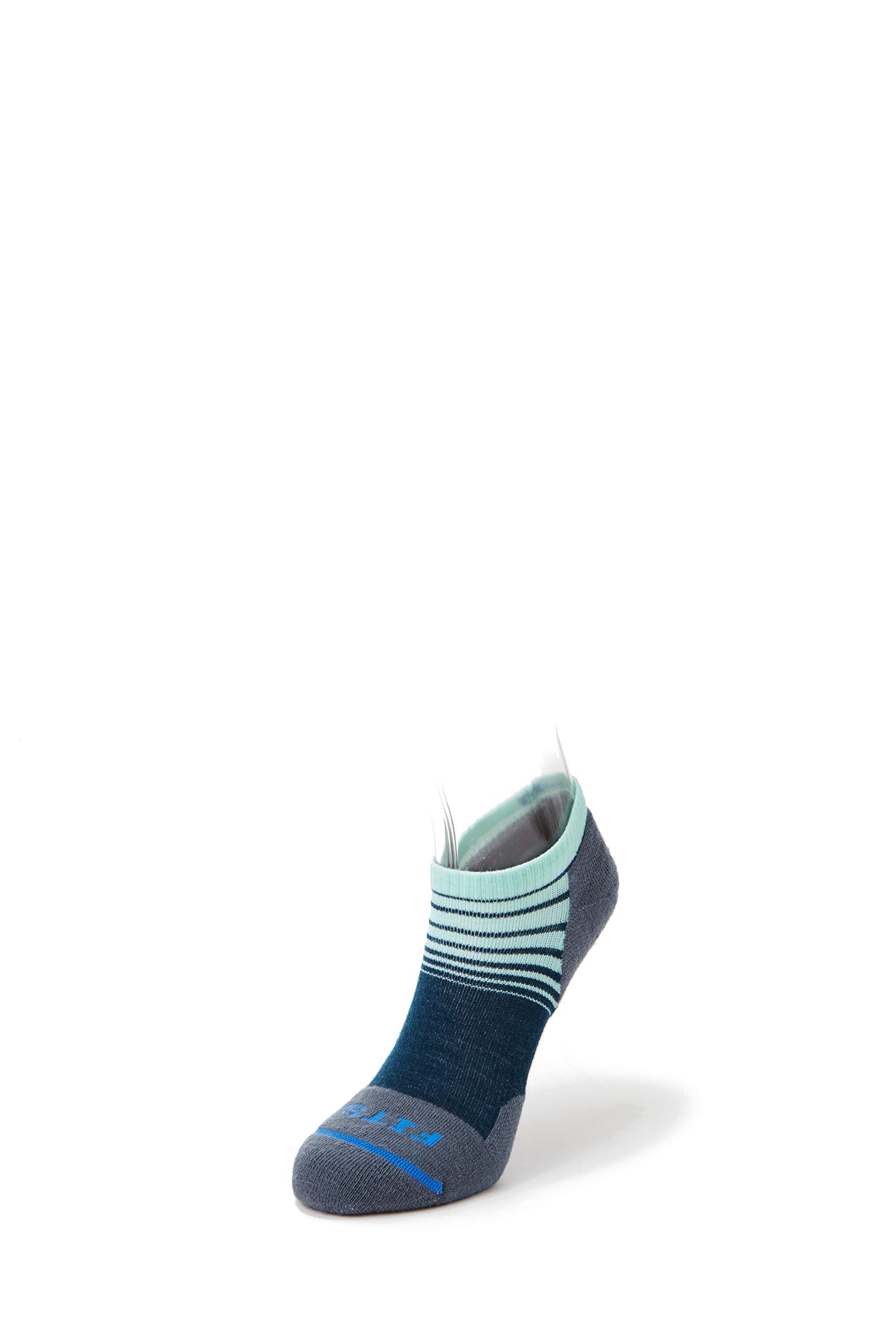 FITS Women's Light Runner β Low: Socks for Workouts, Running, Crossing Training, Fitness, Reflecting Pond/Stormy Weather, S