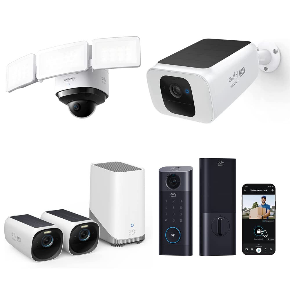 eufy Security, SoloCam E20, Wireless Standalone Outdoor Security Camera, WiFi, Wire-Free, 1080p, IP65 Weatherproof, Night Vision, Local Storage, No Monthly Fee