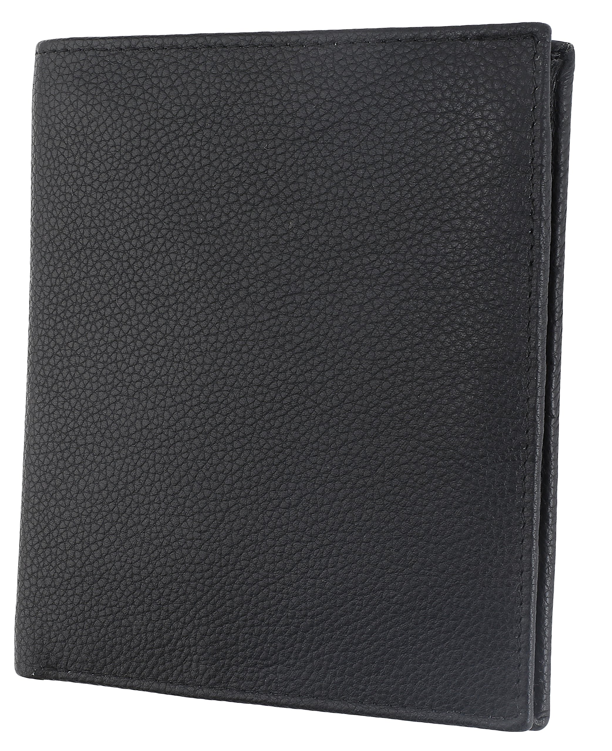 F&L CLASSIC RFID Blocking Mens Leather Bi-Fold Big Hipster Wallet, 13 credit card slots,Black…