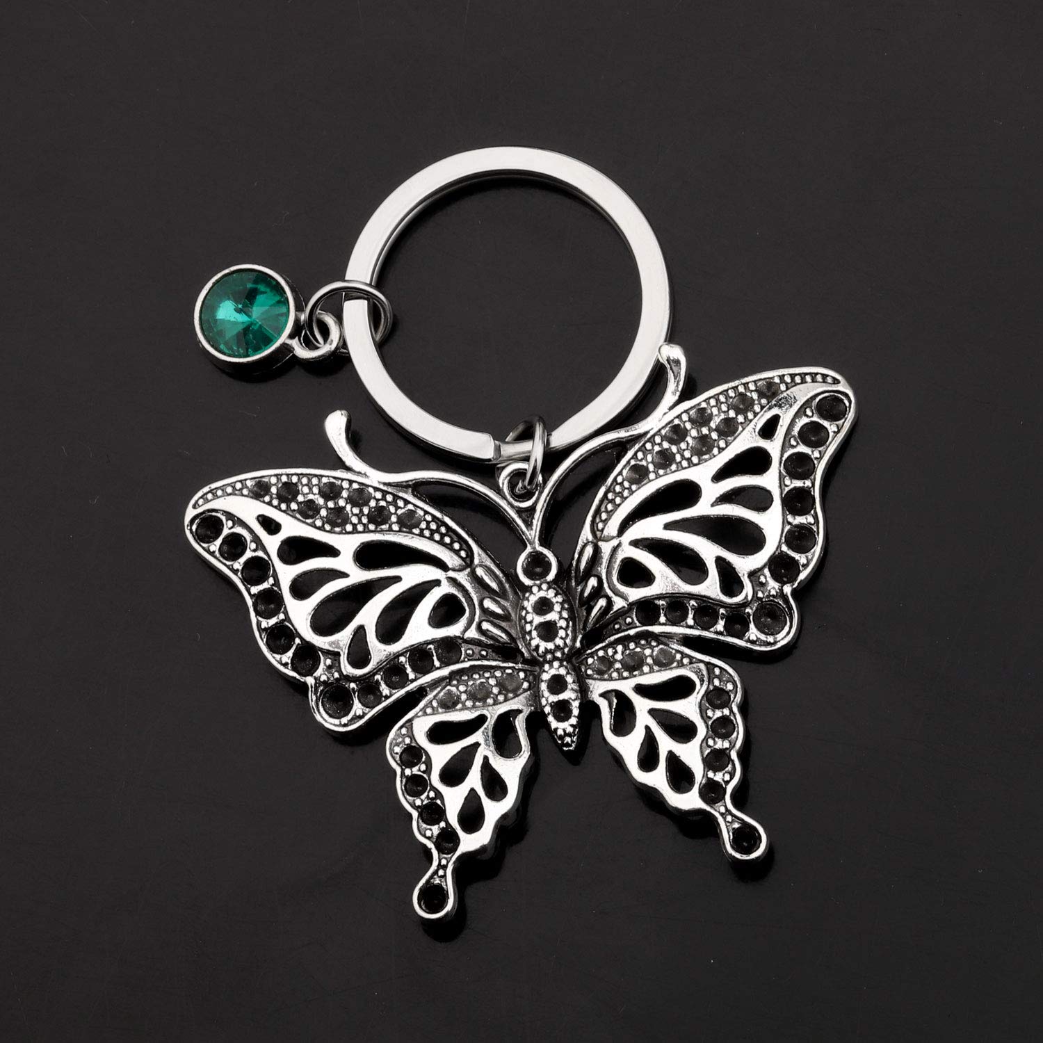 FAADBUK Butterfly Keychain with Birthstone (MAY)