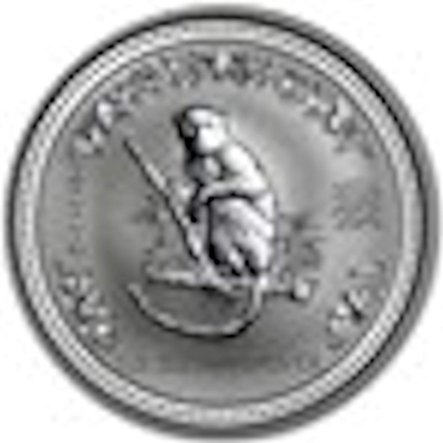 Flintski Jewelry Australian Lunar Series 1 1999-2007 Sterling Silver Coin Edge Bezel Mount Frame Pendant 32.10mm x 2.80mm