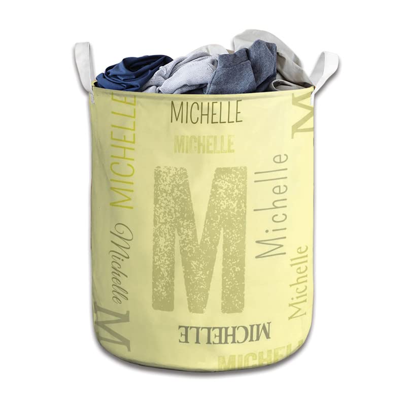 Personalized Laundry Baskets Name Retro Personalized Hampers Custom Laundry Basket with Name, Customized Dirty Clothes Hamper, Storage Basket