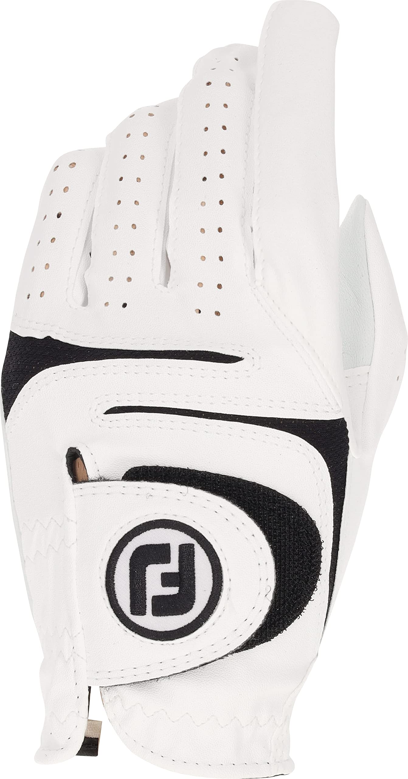 FootJoy WeatherSof Golf Gloves 2018 Regular White/Black Fit to Right Hand Medium/Large