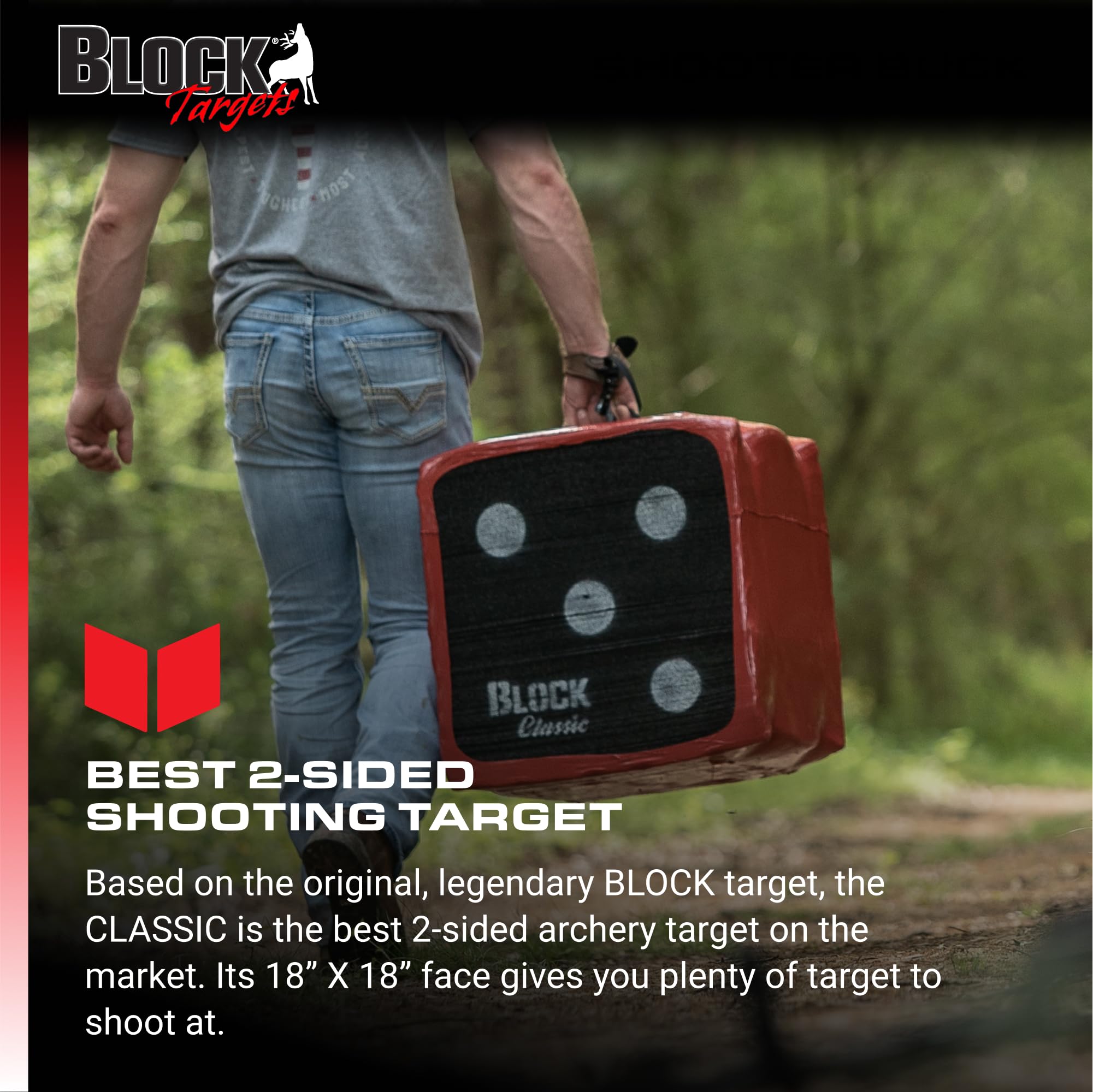 Field Logic Block Classic 18 Archery Target, Black