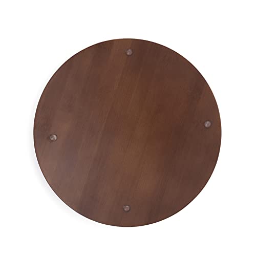 Wood Decorative Tray Round Serving Trays,Ottoman Tray Platter Coffee Table Trays for Home,Restaurant,Hotel,Deco,Food,Tea Tray