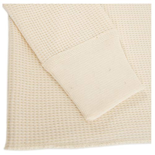 Fruit of the Loom Boys' Premium 2-Pack Thermal Waffle Crew Top, Heather Greystone/Natural, 14-16