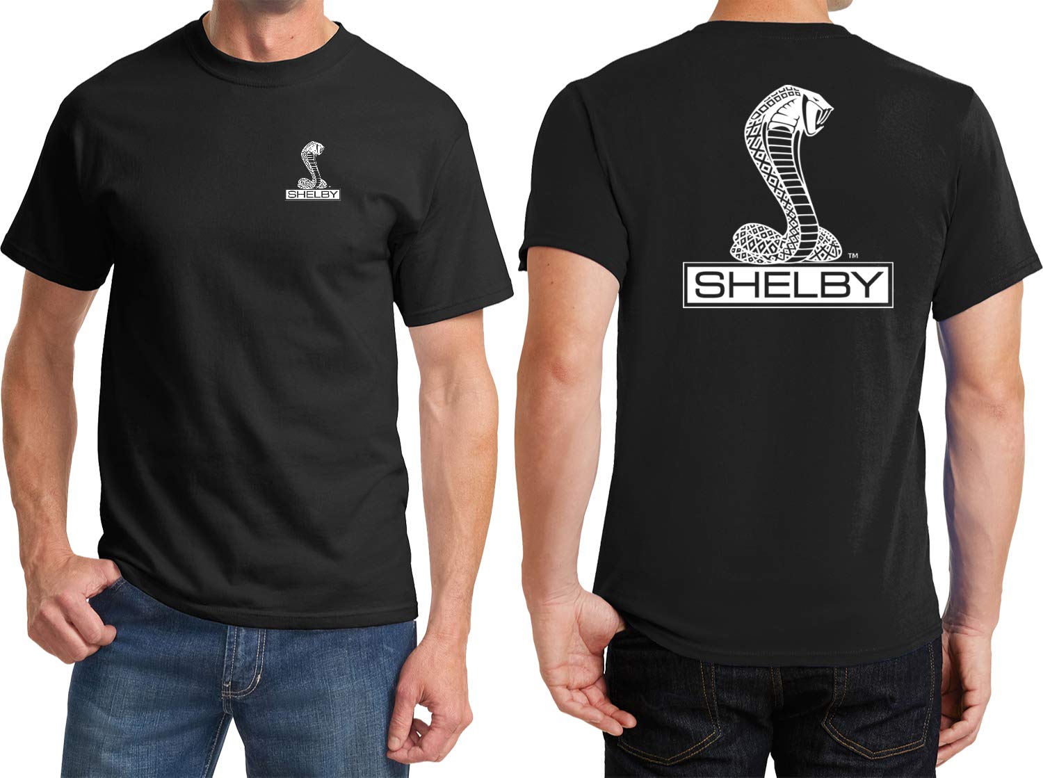 Ford Shelby Cobra Front and Back Shirt, Black XL