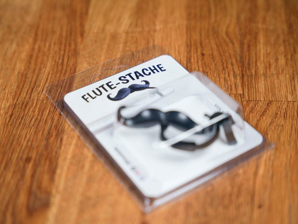 Flute-stache - The Original Clip-on mustache for Flute by Brasstache