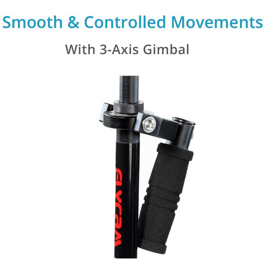 FLYCAM Junior 22”/55cm Handheld Camera Stabilizer with Quick Release | Mini Steadycam for DSLR Video BMCC Small Camcorders up to 1.5kg/3.3lbs (FLCM-JR)