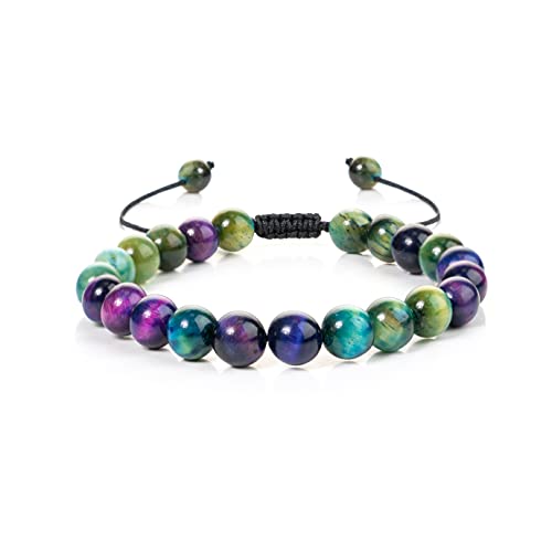 flipfit for Natural Tiger Eye Bracelet,8MM Beads Bracelet,Braided Gift Bracelet & Stretch Gift Bracelet #2