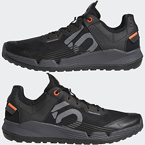 Five Ten Men's Trailcross Lt Mountain Bike Shoe, Feather Grey/Core Black/Signal Coral - 9