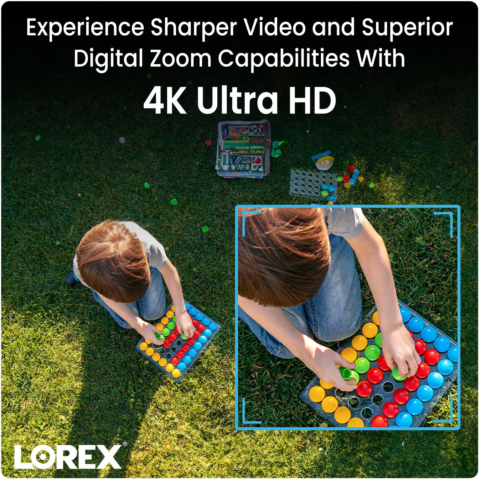 Lorex 4K 20 Camera Capable (16 Wired + 4 WiFi) 2TB Wired DVR System with 7 Smart Deterrence Cameras