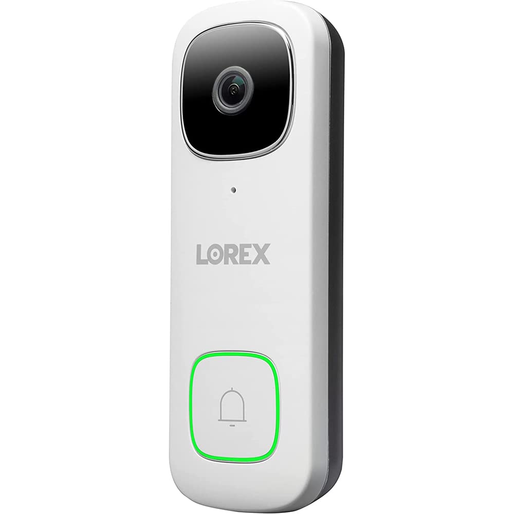 Lorex B451AJD-E 2K Wired Video Doorbell White Bundle with Lexar High-Performance 633x microSDHC/microSDXC UHS-I 64GB Memory Card