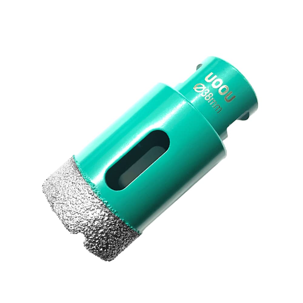 UOOU Diamond Core Drill Bits 1-1/2 Inch(38mm) for Porcelain Ceramic Tile Marble Brick Vacuum Brazed Hole Saw.