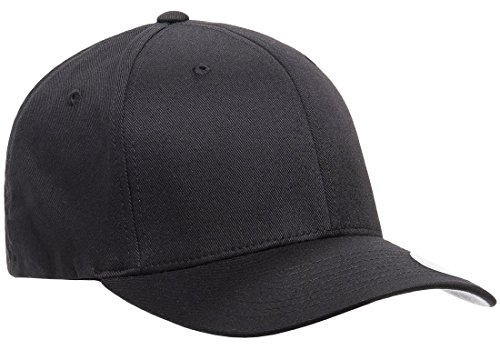 Flexfit Men's Athletic Baseball Fitted Cap, Black, S/M