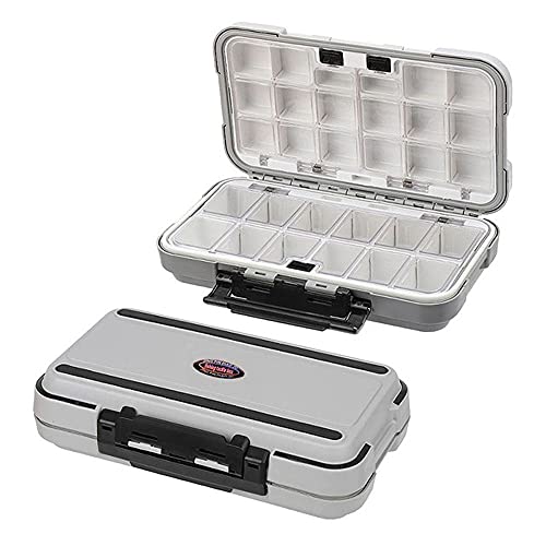 Fishing Tackle Box Fishing Accessories Multifunctional Opening and Closing Bait Box Bait Accessory Box(L,Grey)