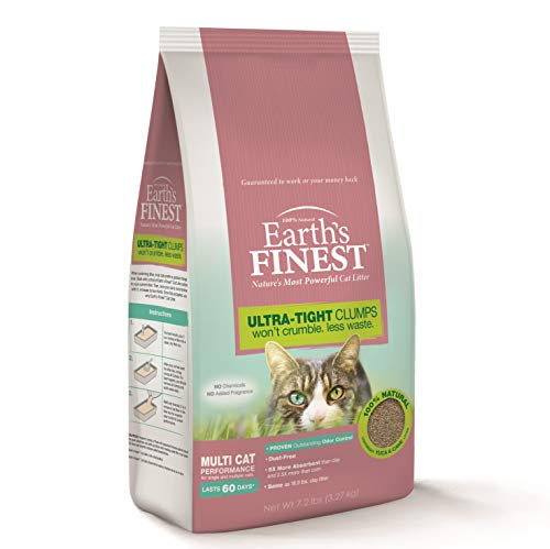 Four Paws Earth’s FINEST® Cat Litter, Premium Clumping, Lightweight, Absorbent Formula 7.2 Pounds