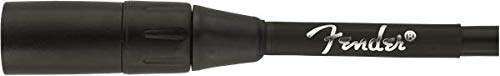 Fender Professional Series Microphone Cable, XLR, Black, 25ft