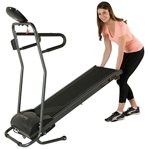 Fitness Reality Tre5000 Compact Folding Electric Treadmill with Heart Pulse