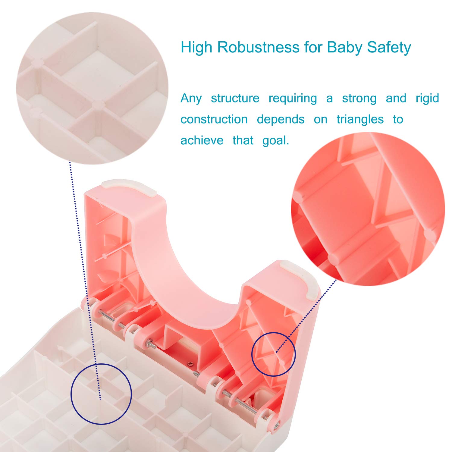 Foldable Step Stool for Kids Potty Training Baby Chair /L9" X W13.6" X H5" (Blue)