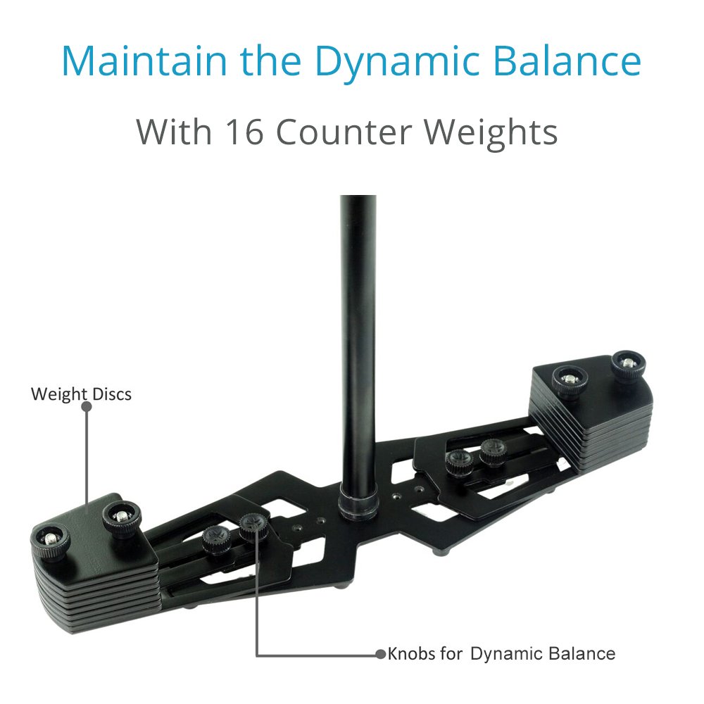 FLYCAM DSLR Nano HD 22"/55cm Micro Balancing Handheld Steadycam Stabilizer, Cameras up to 1.5kg/3.5lbs ((FLCM-DN-HD-QT))