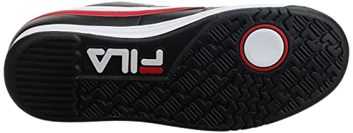 Fila Men's Original Tennis Fashion Sneaker, Black/White Red, 9.5 M US