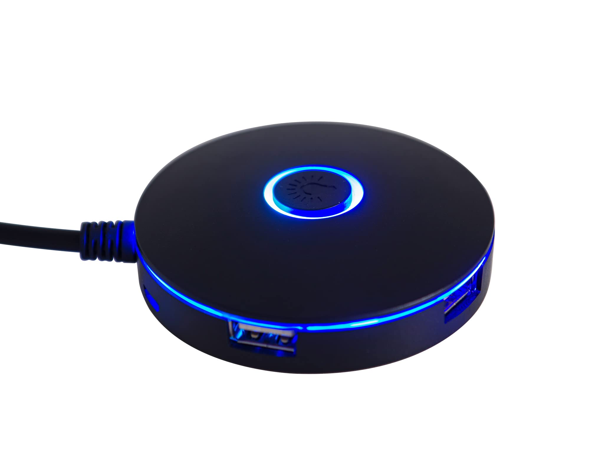 Wabao UFO HUB 5-Port USB2.0 1-Micro USB Hub 7 Color Breathing Power Supply lamp, Independent Switch