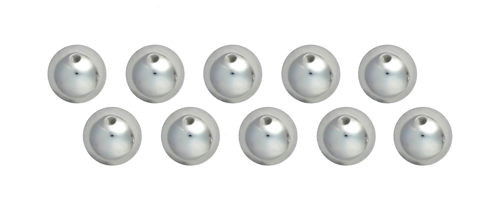 Forbidden Body Jewelry 10pcs Surgical Steel Captive Bead Ring Replacement Balls (4mm)