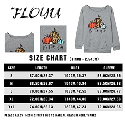 FLOYU Pumpkin Face Sweatshirt Women Halloween Off The Shoulder Tops Fall Pumpkin Pullover Halloween Long Sleeve Clothes