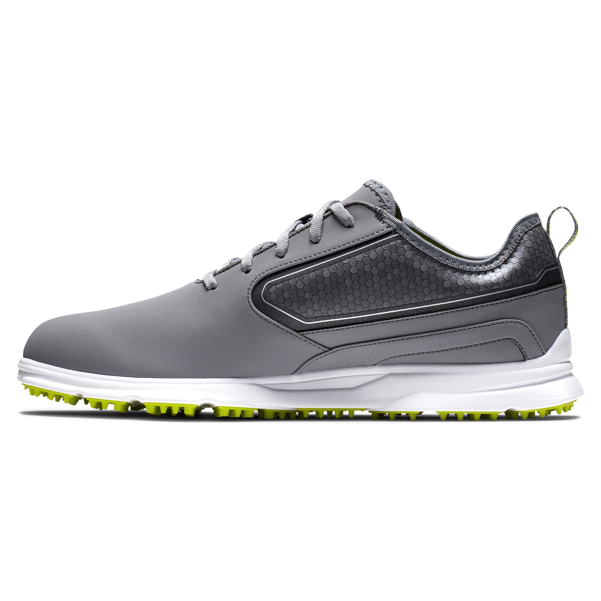 FootJoy Men's Superlites XP Golf Shoe, Grey/Lime, 12 Wide
