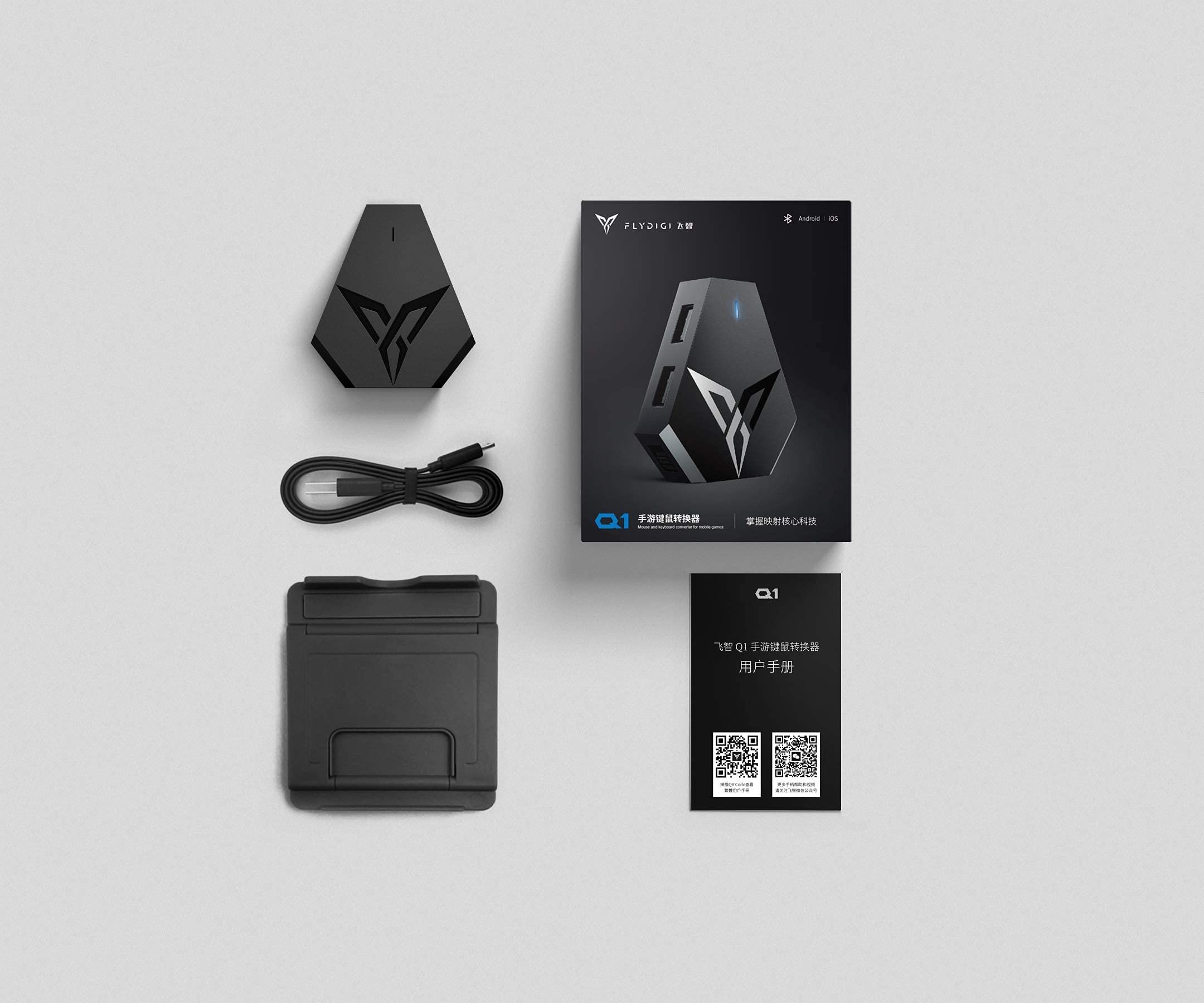 Flydigi Q1 for Android Mobile Game Keyboard Mouse Convertor for All Games Not Support iOS 13.4