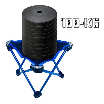 Folding Mini (8" X 8.") Mini Camping Stool with Carry Bag, Foldable Mini Chair for Camping, Fishing, Beach, Hiking, Backpacking, Gardening, Ultra-Lightweight Collapsible Travel Foot Rest Stool