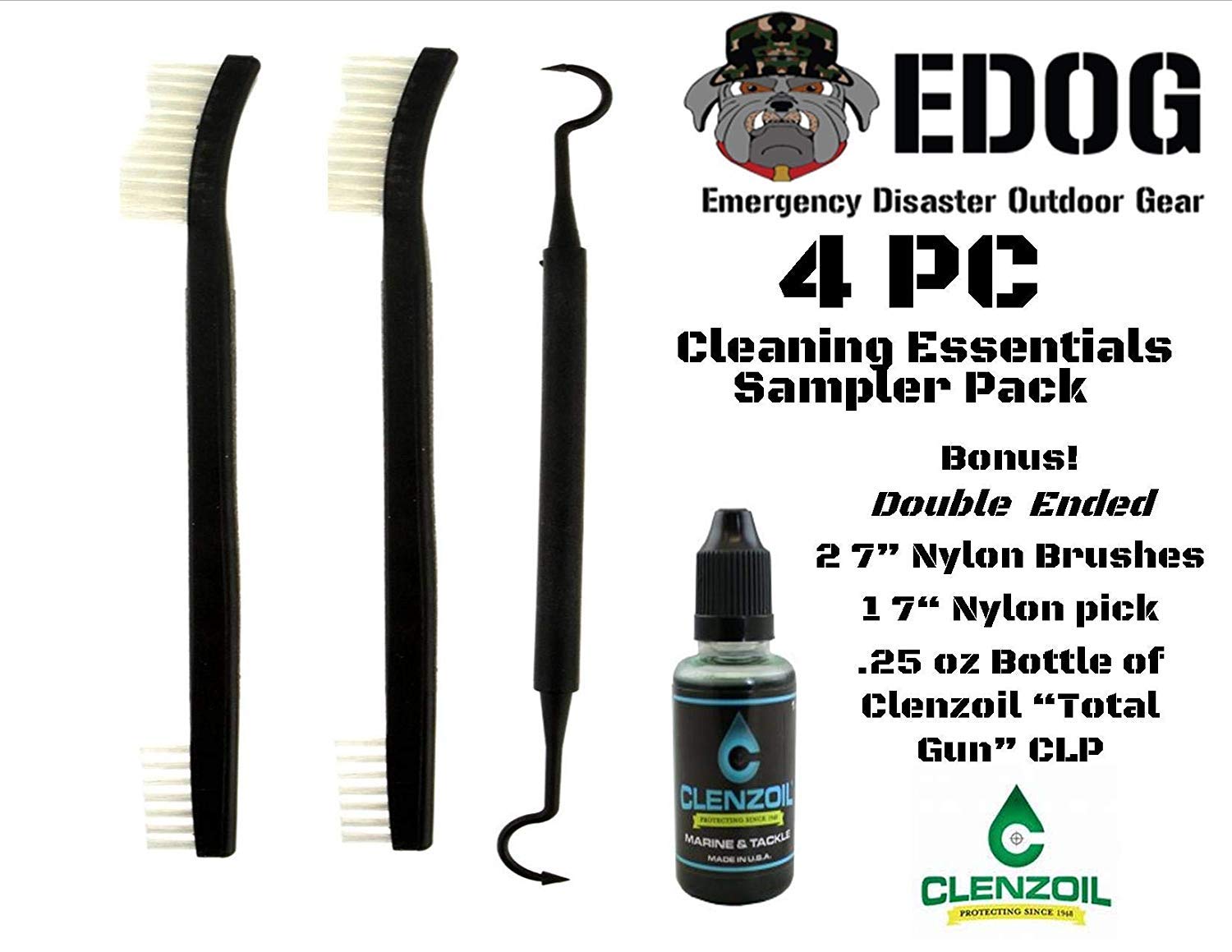 FN 509 5PC EDOG Cerus Gear Schematic (Exploded View) Heavy Duty Pistol Cleaning 12x17 Padded Gun-Work Surface Protector Mat Solvent & Oil Resistant & 3 PC Cleaning Essentials & Clenzoil