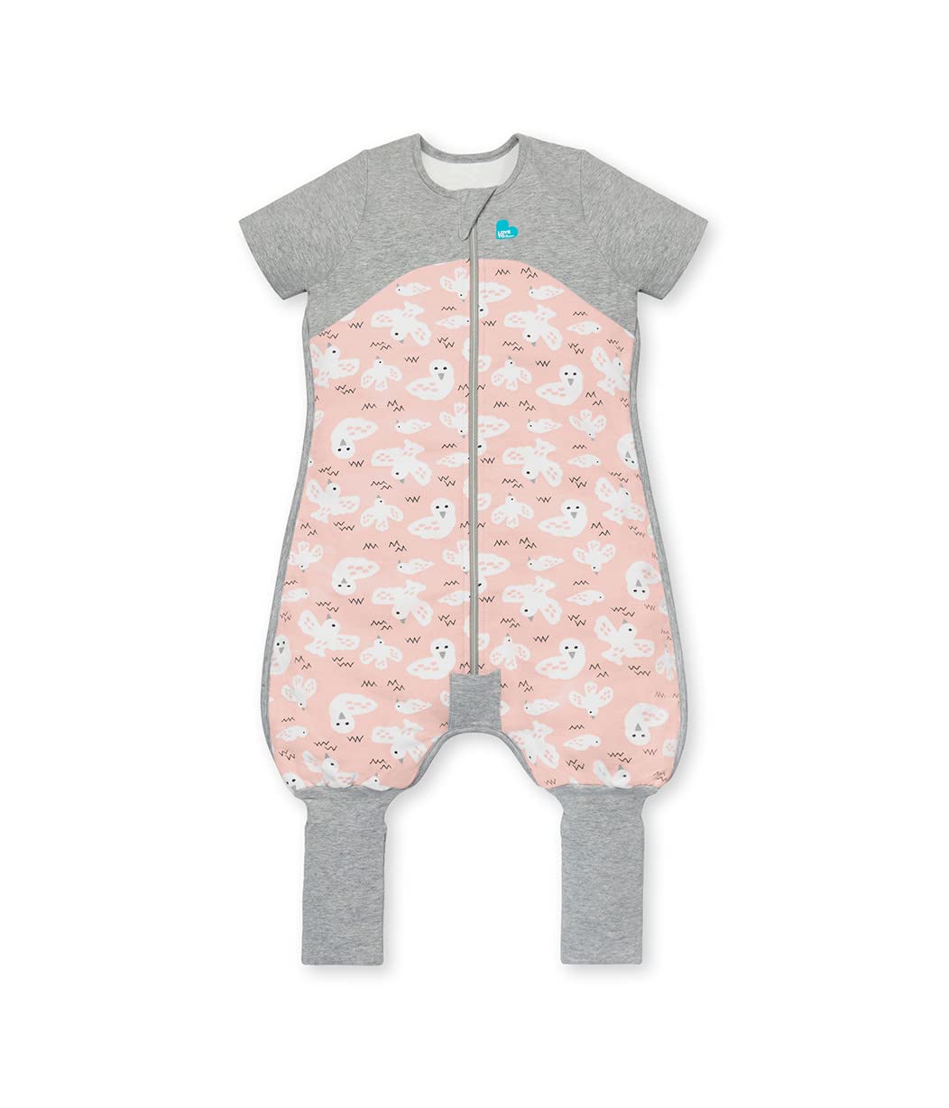 Love to Dream Organic Toddler Wearable Blanket w/Footies (24-36 Mo), Super Soft Sleeping Sack, 1.0TOG Gray