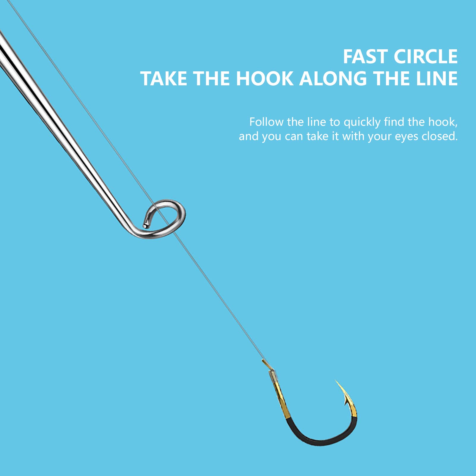 Fishing Hook Remover Tools, Quick Fish Hook Remover Device, Fishing Accessory Security Extractor Fish Hook Disconnect Device Grey