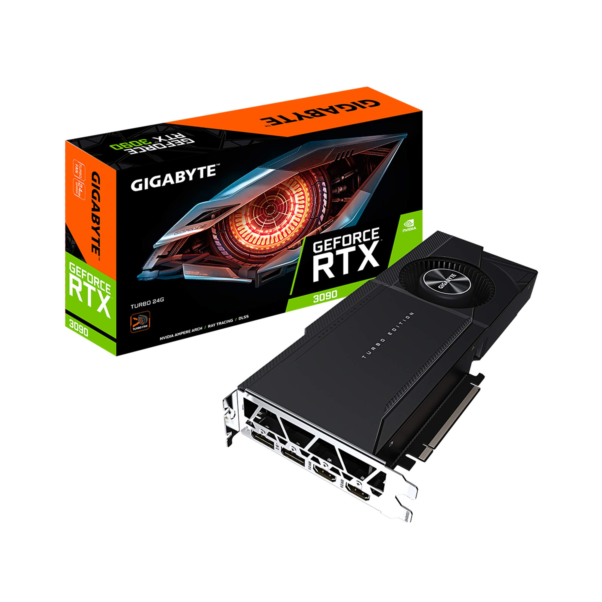 Gigabyte 24GB NVIDIA GeForce RTX 3090 Turbo GDDR6X Graphics Card Model GV-N3090TURBO-24GD