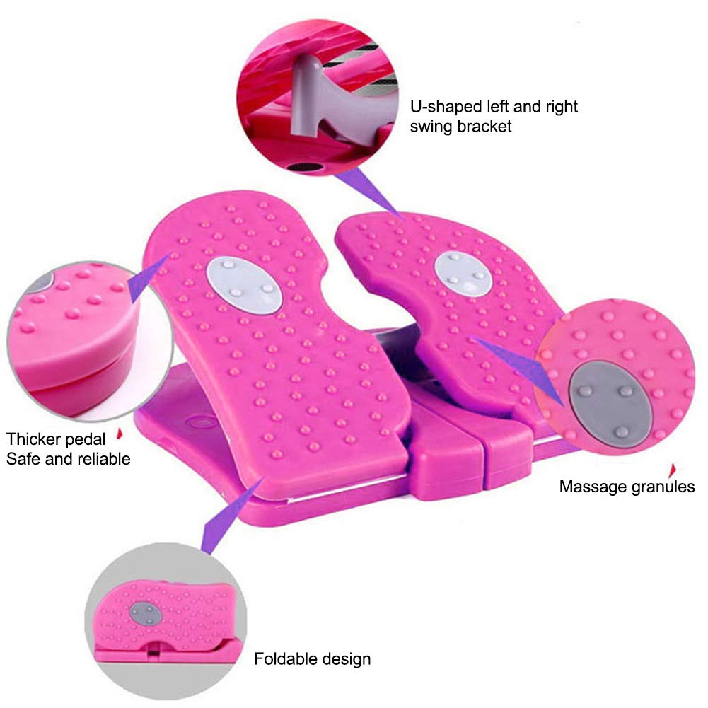 Foot Stepper Machine, Mini Stepper Trainer, Stair Stepper, Fitness Stovepipe Machine, Mini Mute Exercise Machine, Under Desk Steppers for Exercise at Home and Office(Random Color)