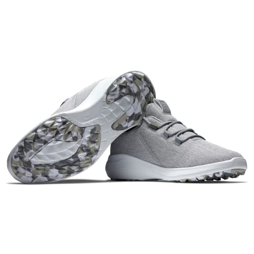 FootJoy Men's Fj Flex Coastal Previous Season Style Golf Shoe, Grey/White, 10