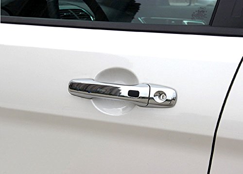 Fit for Ford Explorer 2015 2016 2017 2018 with Smart Keyhole Door Handle Cover Trim Trims Chrome