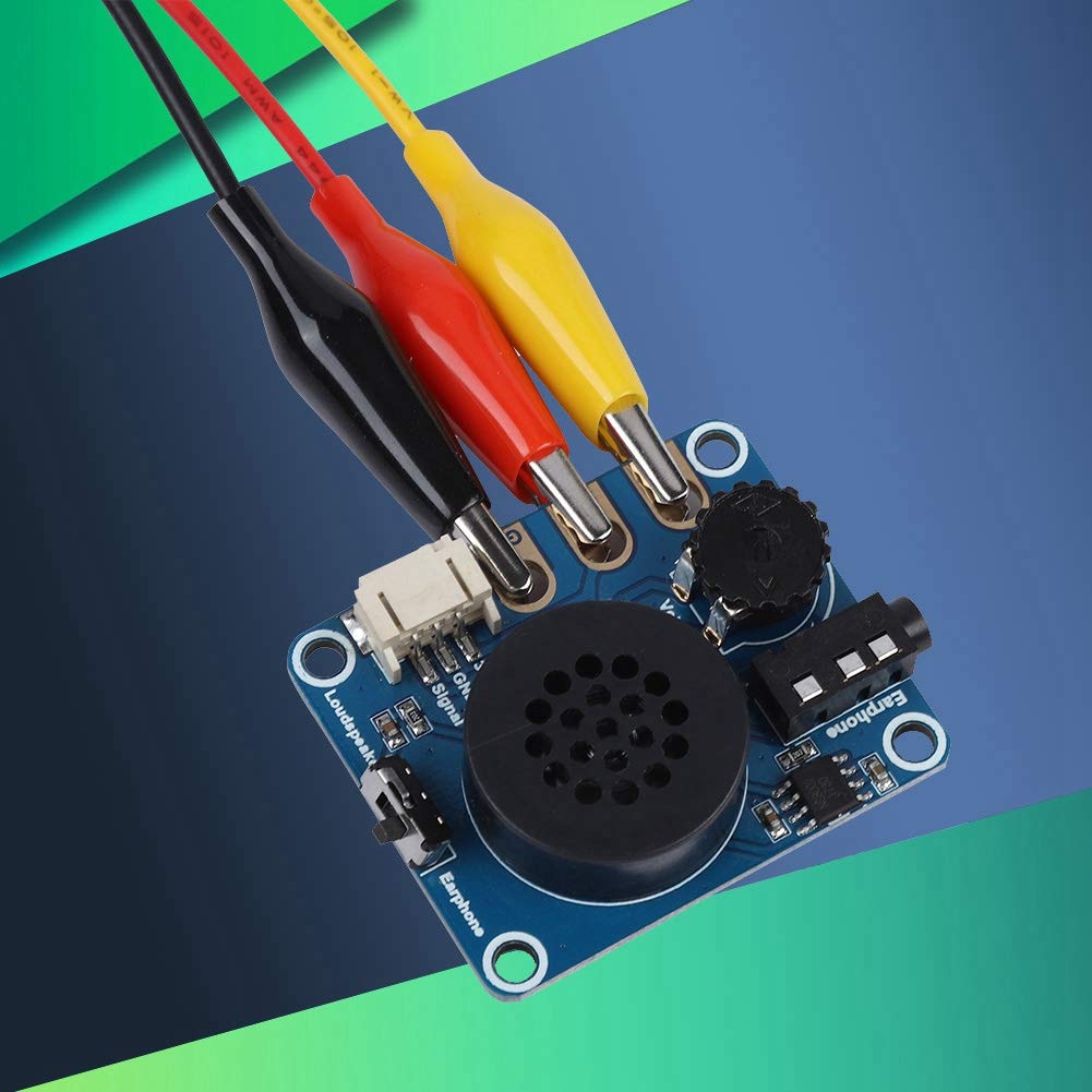 fosa Speaker Module Expansion Board for Micro: bit BBC NS8002 Chip Compatible Speaker for Micro: bit Music Player Support Headphone,Volume Adjustment Function