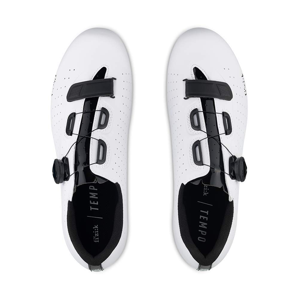 Fizik mens Tempo Overcurve Cycling Shoe, White Black, 9 US
